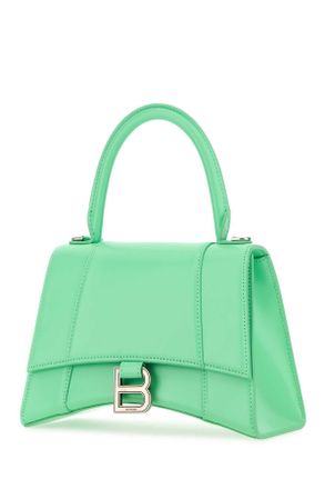 Balenciaga Womens Mint Green Leather Small Hourglass Handbag Mintgreen Borse A Mano Bag