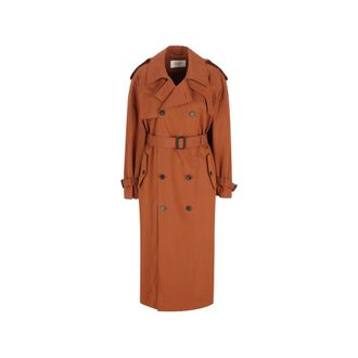 Saint Laurent Belted Double-breasted Coat