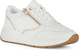 Geox Damen D CRISTAEL E Sneaker, White, 35 EU