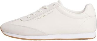 Tommy Hilfiger Baskets de Running Femme Heritage Fashion Mix Cuir, Ivoire (Ancient White), 39