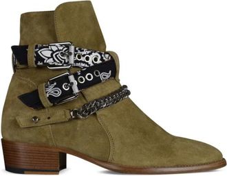 Amiri Homme, Chaussures, Brun, Taille: 44 EU Bandana Buckle Bottes &agrave; cheville