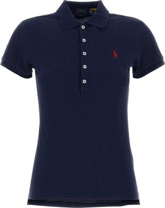 Polo Ralph Lauren Femme, Tops, Bleu, Taille: 46 FR Polo en Piqu&eacute;