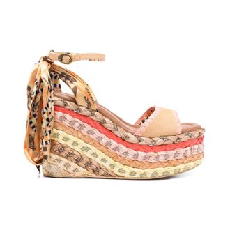 Kurt Geiger Femme, Chaussures, Multicolore, Taille: 39 EU Chelsea Scarf Wedge Heel