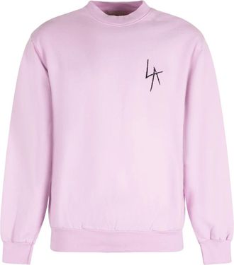 Local Authority Homme, Sweatshirts et sweats &agrave; capuche, Rose, Taille: M LA Slash Crew Neck Fleece