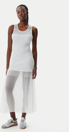 Pinko Strickkleid 104802 A2GJ Weiß Regular Fit