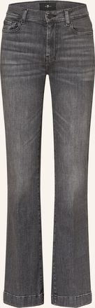 7 For All Mankind Flared Jeans Dojo Mit Nieten grau