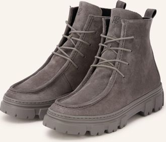Paul Green Schn&uuml;rboots grau