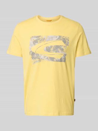 Camel Active T-Shirt mit Logo und Rundhalsausschnitt