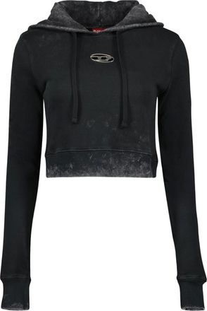 Diesel Femme, Sweatshirts et sweats &agrave; capuche, Noir, Taille: 40 FR F-Slimmy-Hood-P5