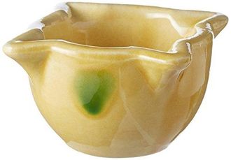 Fackelmann Fackelmann Keramikmörtel für Soßenherstellung, Gelb, 9 x 4,5 cm (Food More)