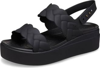 Crocs Femme Brooklyn Woven Upper LW Sandales, Black/Black, 41/42 EU