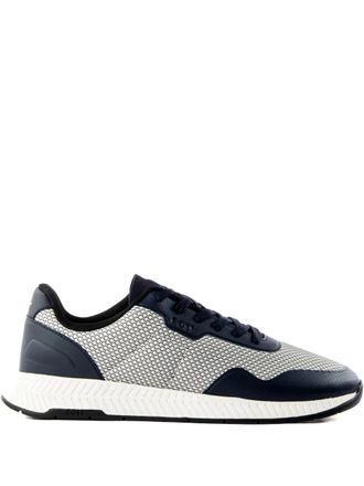 HUGO BOSS baskets &agrave; lacets - Bleu