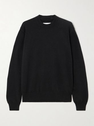 Jil Sander Pull En Cachemire Et Coton M&eacute;lang&eacute;s - Noir