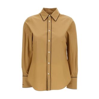 Polo Ralph Lauren Classic Baumwollmischgewebe-Hemd - - Blouses & Shirts - Damen - Beige - 2XS