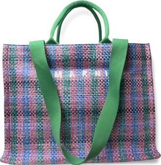 Marni sac cabas à design tressé - Vert