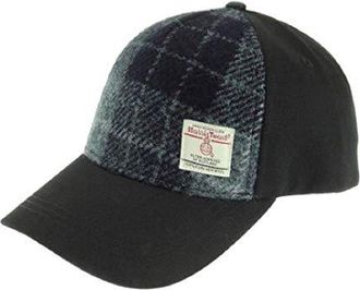 Glen Appin Harris Tweed Casquette de baseball - Noir - Taille Unique