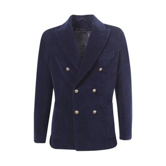 Circolo 1901 Blaue Peak Revers Jacke- Italienisch Hergestellt - - Jackets - Herren - Blau - XS