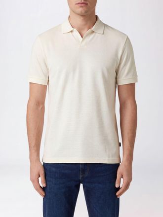 HUGO BOSS Polo en coton &agrave; manches courtes et col Johnny