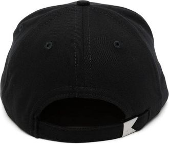Rhude RHPF26HA03511 Embroidered Logo Baseball Cap - Black