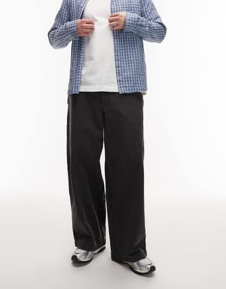 AllSaints Jackson - Jean baggy - Noir d&eacute;lav&eacute;