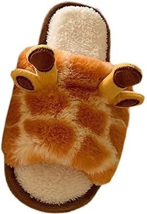 Generic Chaussons dhiver chauds en feutre pour femme - Chaussons en peluche moelleuse - Pantoufles dinvité légères et confortables - Chaussons dhôtel - Automn