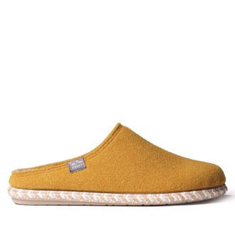 Toni Pons Hausschuhe für Herren aus Filz - TOBI-FP Ockergelb, 40 EU
