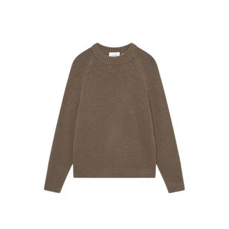 Les Deux Rundhals Strick Teak Braun Pullover - - Knitwear - Herren - Braun - XL