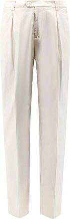 Brunello Cucinelli Homme, Pantalons, Blanc, Taille: XL Pantalon Slim-fit