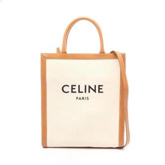 Celine Pre-owned Small Vertical Cabas 2way Tote Bag - - Pre-owned - Damen - Wei&szlig; - ONE SIZE