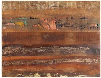vidaXL Dessus de Table Rectangulaire Remplacement de Table Dessus de Table de Rechange Table Basse 70x90 cm 15-16 mm Bois de R&eacute;cup&eacute;ration