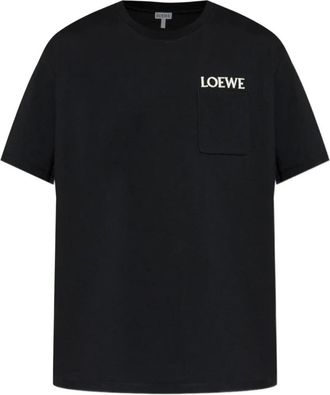 Loewe Homme, Tops, Noir, Taille: S T-shirt Coupe D&eacute;contract&eacute;e