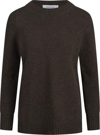 Gran Sasso Pull &agrave; col rond - Femme - Pulls - Brun - Taille: 40 FR