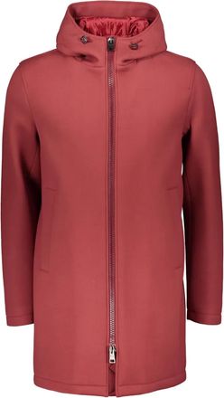 Herno Kapuzenparka mit Reißverschluss - Rot