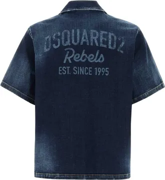 Dsquared2 Denim Polo Shirt - Navy