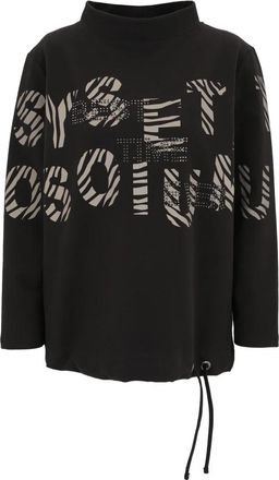 Doris Streich Casual Sweatshirt mit Platzierten Motiven - - Sweatshirts & Hoodies - Damen - Schwarzk - L