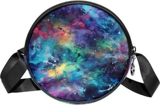 Generic Sac &agrave; bandouli&egrave;re Circle pour femme, petit sac &agrave; bandouli&egrave;re avec fermeture &eacute;clair et bretelles r&eacute;glables style d&eacute;contract&eacute; pour femmes et filles