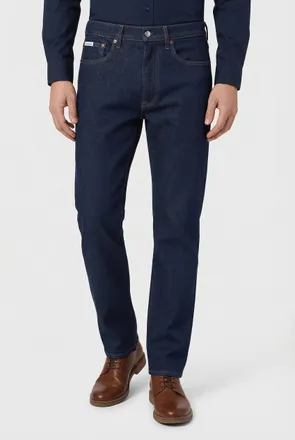 Calvin Klein Jeans Gerade Jeans CALVIN KLEIN JEANS STANDARD STRAIGHT, Herren, Gr. 36, L&auml;nge 30, ck classic rinse, Denim/Jeans, Obermaterial: 98% Baumwolle, 2% Elasthan, 
