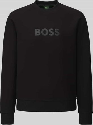 HUGO BOSS Sweatshirt mit tonalem Logo-Schriftzug Modell Salbo