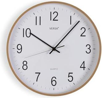 VERSA Wanduhr aus Kunststoff, Quarz, MDF, 5 x 35 x 35 cm