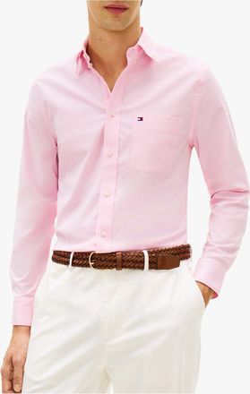 Tommy Hilfiger Chemise slim l&eacute;ger en coton m&eacute;lang&eacute;