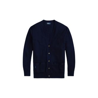 Ralph Lauren Femme, Pulls, Bleu, Taille: 36 FR V-neck Cardigan