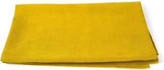 LinenMe Lara Badetuch aus gelbem/zitrinfarbenem Leinen mit Gerstenkornbindung, 100 x 140 cm 0096301