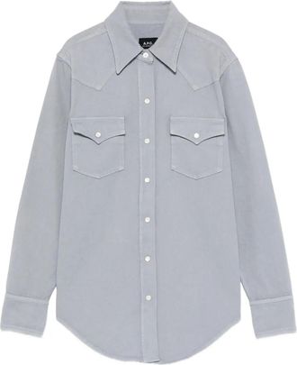 A.P.C. flap-pockets shirt - Grau