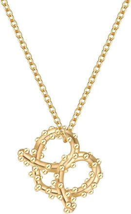 Glanzst&uuml;cke M&uuml;nchen Halskette - Sterling Silber Halskette Herz-Breze - Gr. unisize - in Gold - f&uuml;r Damen