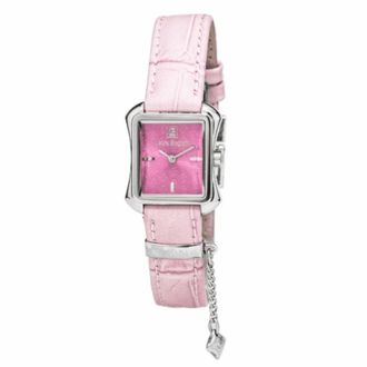 Laura Biagiotti Femme, Accessoires, Gris, Taille: ONE Size Montre Femme &Eacute;l&eacute;gante Quartz Argent Cuir