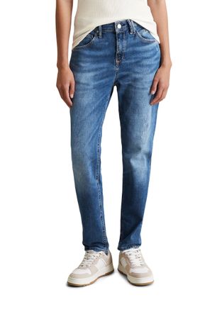 Marc O'Polo Denim Boyfriend-Jeans MARC OPOLO DENIM Freja, Damen, Gr. 26, L&auml;nge 30, blau (mid blau), Denim/Jeans, Obermaterial: 98% Baumwolle, 2% Elasthan, relaxed fit k