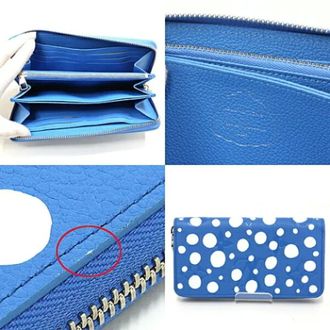 Louis Vuitton unisex, Pre-owned, Bleu, Taille: ONE Size Portefeuille en tissu Pre-owned