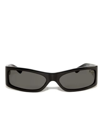 Pucci Sonnenbrille mit eckigem Gestell - Schwarz