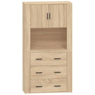 vidaXL Highboard Sonoma-Eiche Holzwerkstoff vidaXL