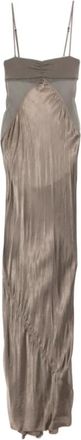Rick Owens Femme, Robes, Brun, Taille: 42 FR Combo Slip Gown